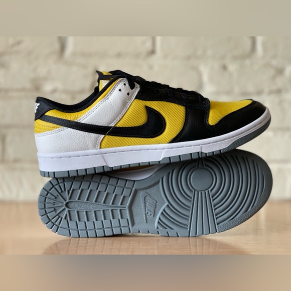 Nike | Shoes | Nike Dunk Low Id By You Retro Gold Black White Michigan ...